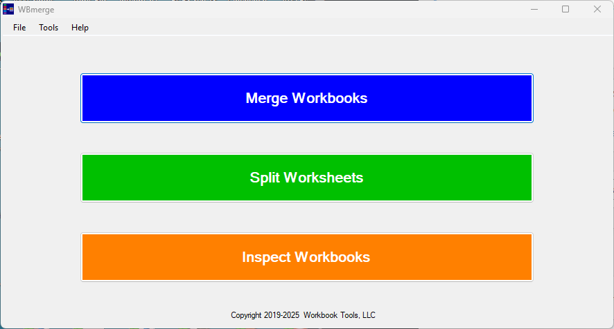 WBmerge - Workbook Tools